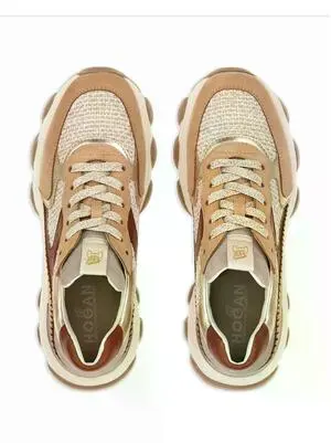 Hogan Hyperactive Panelled Suede Sneakers