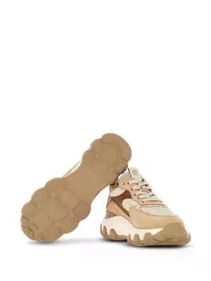 Hogan Hyperactive Panelled Suede Sneakers