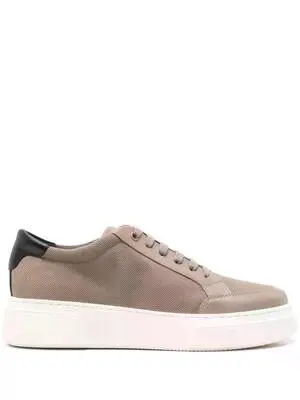 Giorgio Armani Lace-up Canvas Sneakers