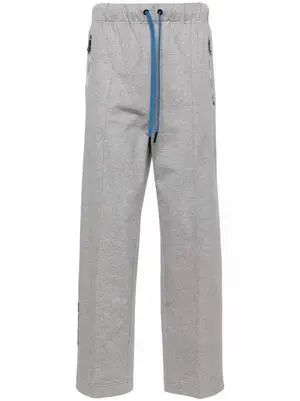 Moncler Logo-lettering Cotton Track Pants - Grey