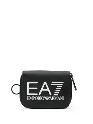 EA7 Logo Print Wallet - Black