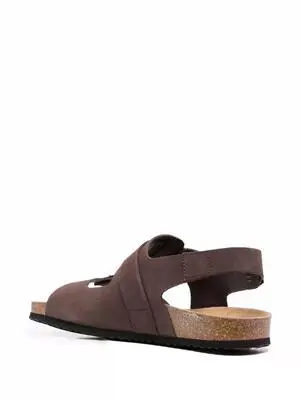 Geox Ghita Leather Sandals - Brown