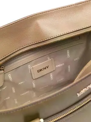 Dkny Logo-lettering Tote Bag - Neutrals