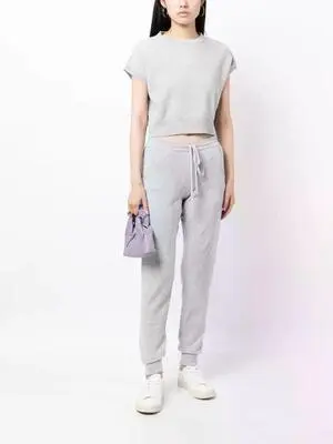 TEDDY CASHMERE Genova Sleeveless Cropped Cashmere Jumper - Grey