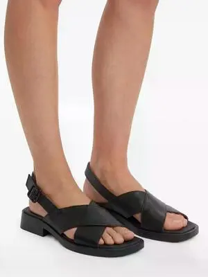 Camper Dana Leather Slingback Sandals