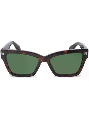 Off-White Cincinnati Rectangle-frame Sunglasses - Brown