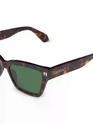 Off-White Cincinnati Rectangle Frame Sunglasses - Brown