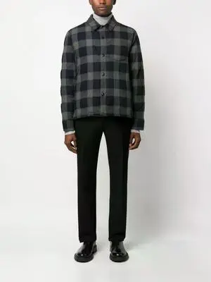 Officine Générale Gingham-check Virgin-wool Jacket