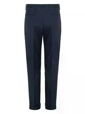 BRIGLIA 1949 Tailored Tapered Trousers - Blue