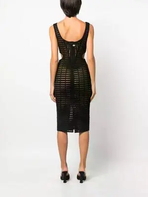 GENNY Iconic Cut-out Midi Dress