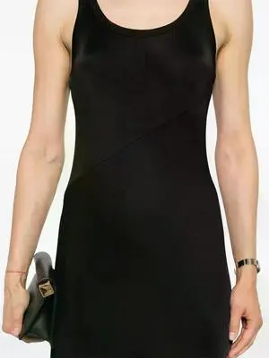 Helmut Lang Asymmetric Hem Midi Dress
