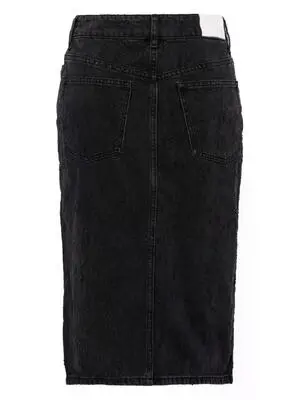 HALFBOY Logo Patch Denim Skirt