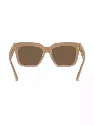 Burberry Monogram Plaque Wayfarer Sunglasses