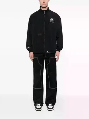 AAPE BY *A BATHING APE Logo-appliqué Zip-up Jacket
