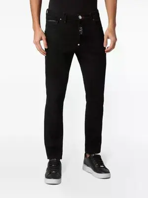 Philipp Plein Logo Plaque Skinny Jeans