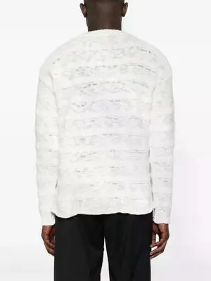 SUNFLOWER Repair Purl Knit Crew Neck Jumper