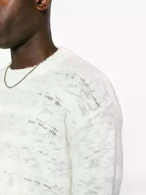 SUNFLOWER Repair Purl Knit Crew Neck Jumper