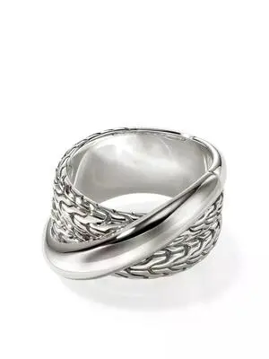 John Hardy Sterling Crossover Ring - Silver