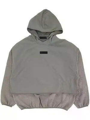 Fear Of God Logo Patch Panelled Hoodie