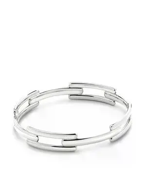 Monica Vinader Signature Link Bangle In Sterling - Silver
