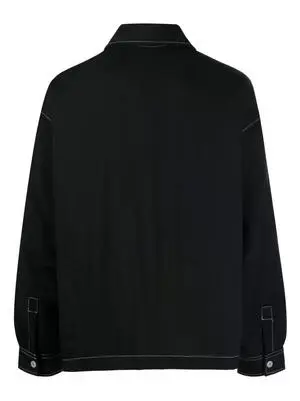 BONSAI Logo-patch Contrast-stitching Shirt