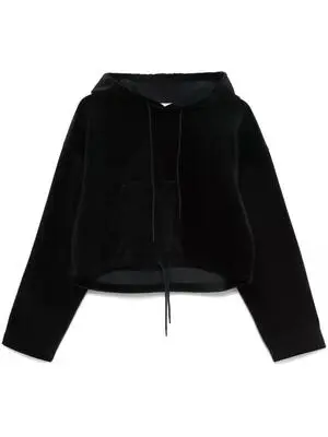 GOLDEN GOOSE Nausica Velvet Hoodie - Blue