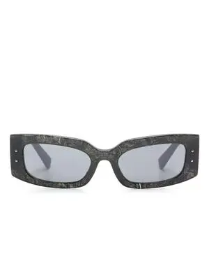 Dolce & Gabbana Logo-plaque Sunglasses - Grey