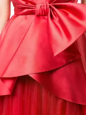 Alberta Ferretti Satin And Tulle Gown