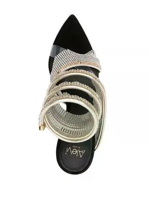 ALEVI MILANO 95mm Crystal Embellished Stiletto Sandals
