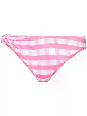 Jacquemus Vichy Gingham Bikini Bottoms - Pink