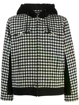 Undercover Check-print Hooded Jacket