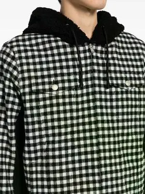 Undercover Check-print Hooded Jacket