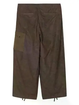 TEN C Camouflage Print Wide-leg Trousers