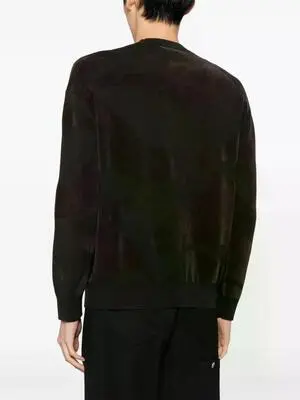Emporio Armani Virgin Wool Blend Camouflage Jumper