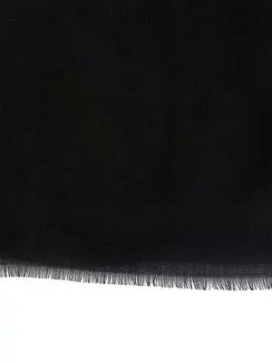 D4.0 Fringed Scarf - Black