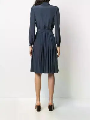 MAISON MARGIELA Belted Silk Dress With Side Button Fastening