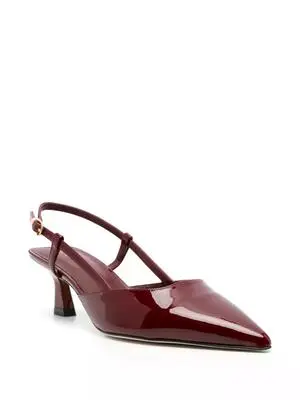 STUART WEITZMAN 60mm Vinnie Patent Slingback Pumps - Red