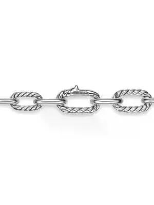 David Yurman Sterling And 18kt Yellow Gold Madison Link Necklace