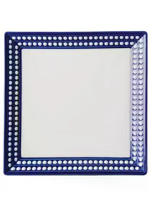 L'Objet Perlée Square Tray - Blue