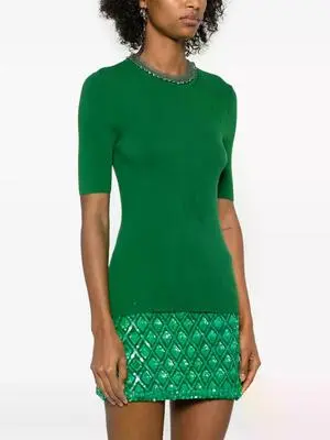 P.a.r.o.s.h Embellished T-shirt - Green