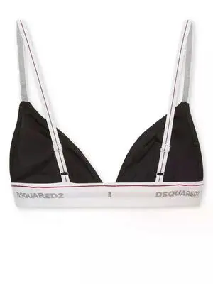Dsquared2 Logo Triangle Bra - Black