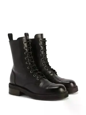 GIUSEPPE ZANOTTI Leather Lace-up Boots