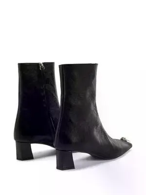 GIUSEPPE ZANOTTI Calf Leather Zip Ankle Boots