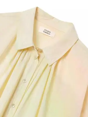 STUDIO TOMBOY Pleated Short-sleeve Shirt