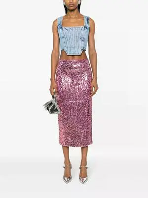 Giuseppe Di Morabito Denim Corset Top