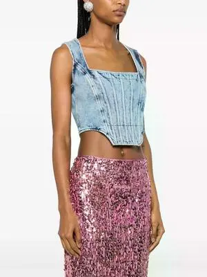 Giuseppe Di Morabito Denim Corset Top