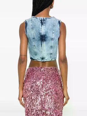 Giuseppe Di Morabito Denim Corset Top