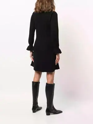 Alberta Ferretti Intarsia-knit Mini Dress