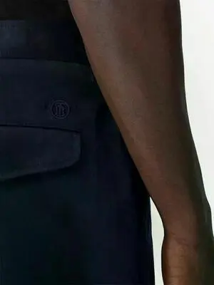 Burberry Monogram Embroidered Straight-leg Trousers