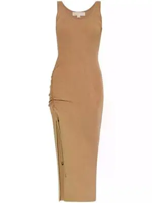 Michael Kors Ruched Tank Dress - Neutrals